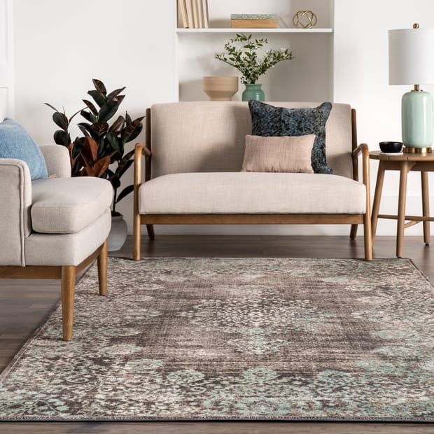 Teal And Grey Living Room Rugs | Baci Living Room